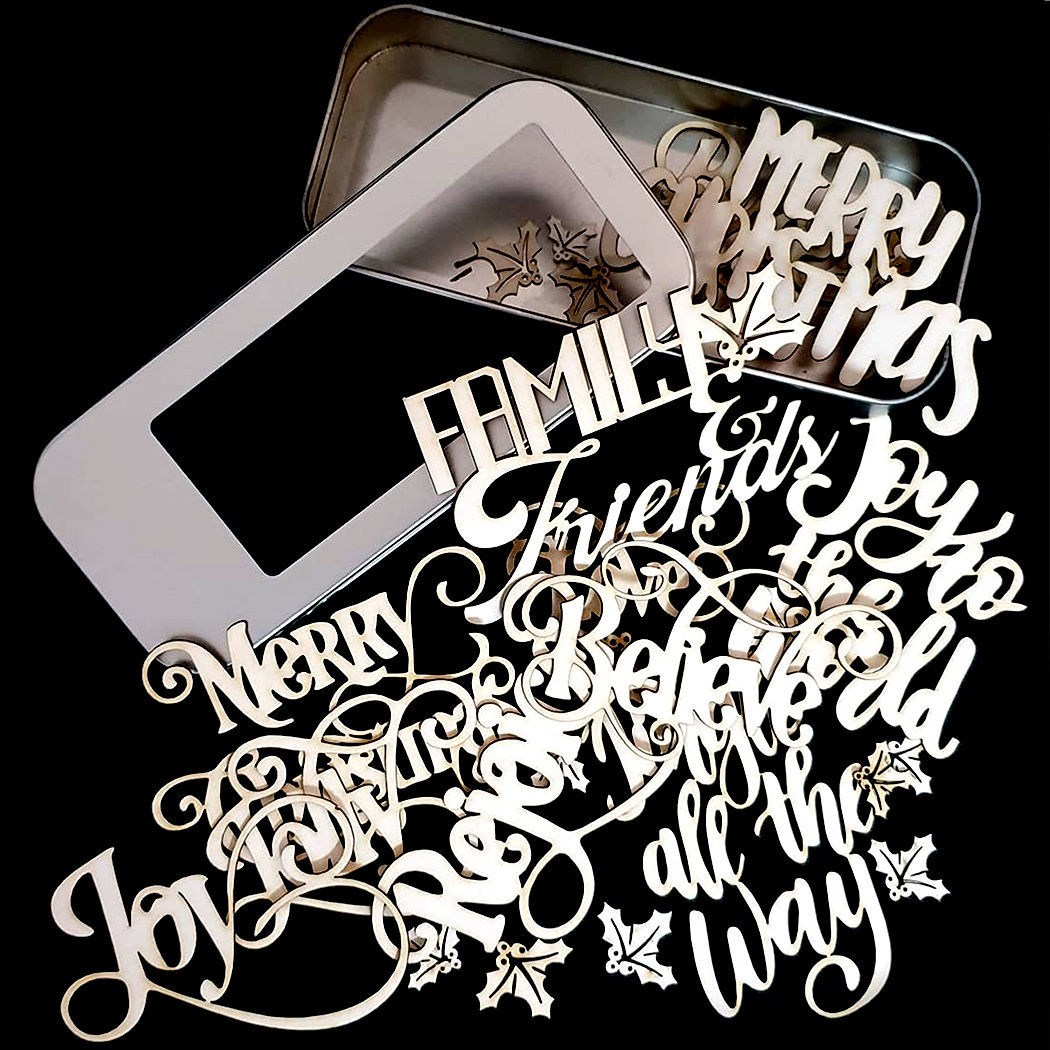 De Art Studio - Christmas Titles - Chippy Tin